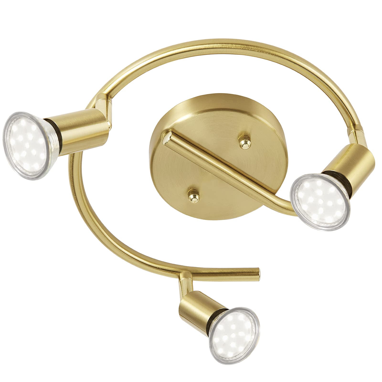 Led Track Lighting Fixtures,3 Lights Round Ceiling Track Light kit ...