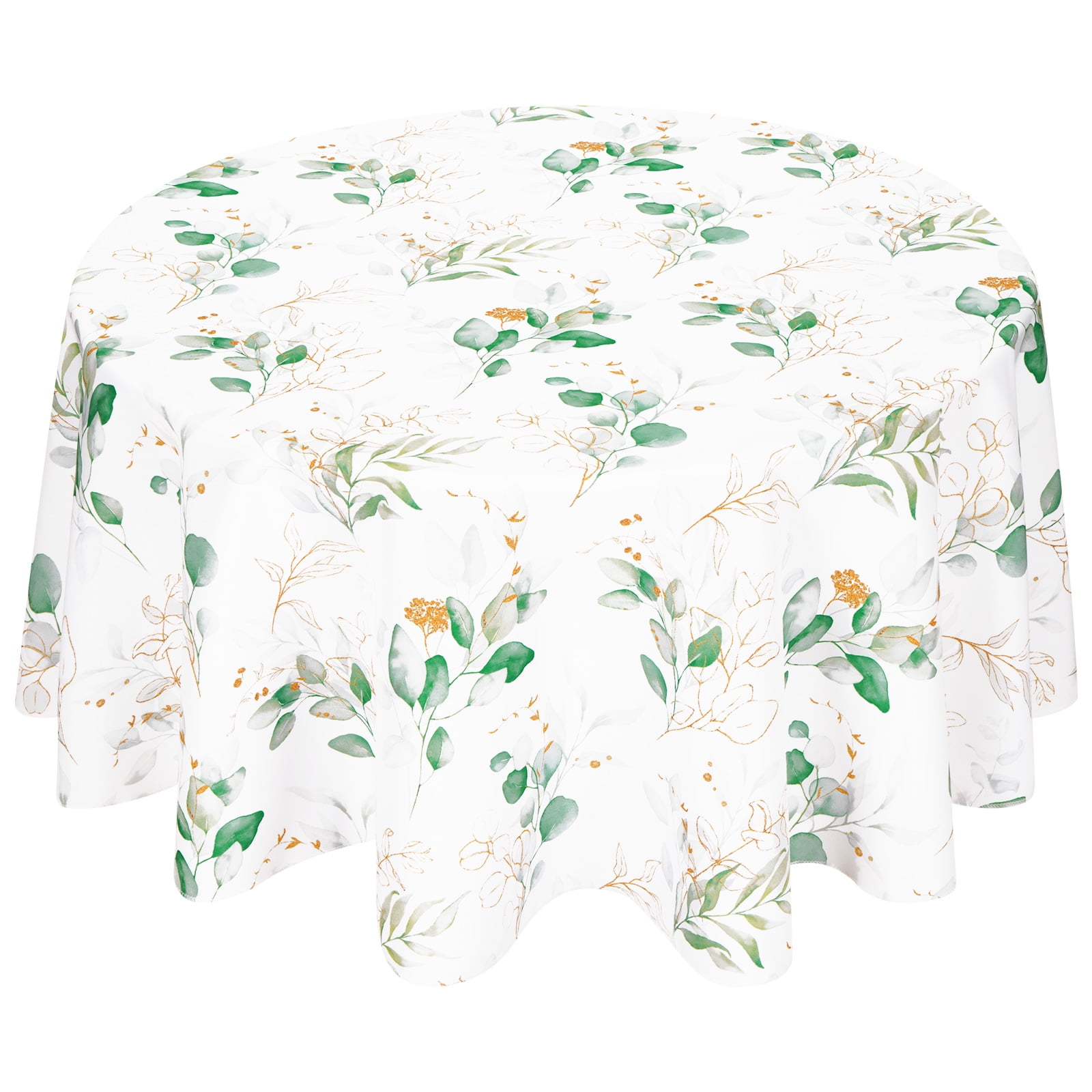 Sevenstars Eucalyptus Leaves Tablecloth Round Table Cloth Green ...