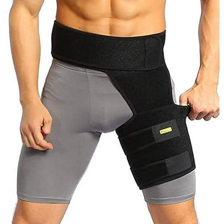 Groin Support - Adjustable Neoprene Groin Strain Pain Wrap Compression ...