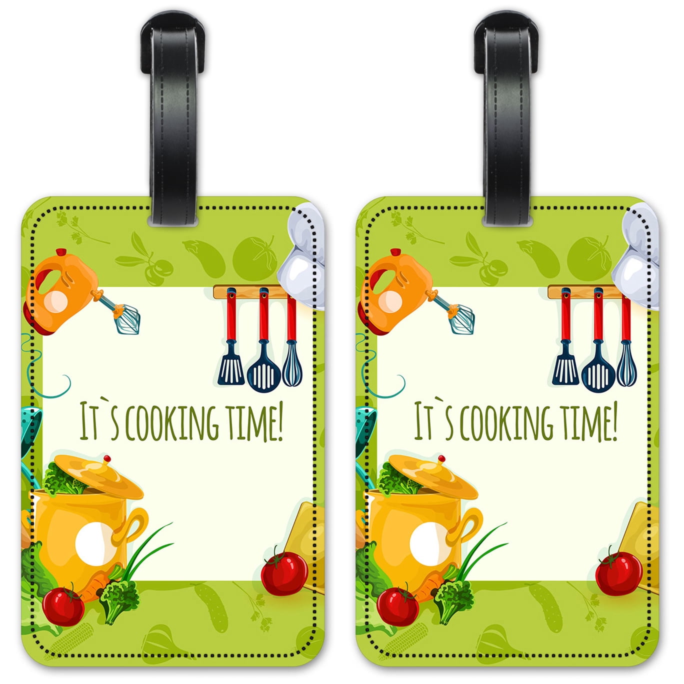 It's Cooking Time - Luggage ID Tags / Suitcase Identification Cards ...