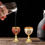 witspace Handmade Goblet Chalice, Vintage Engraving Wine Liqueur Cup ...