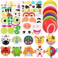 MOVTOTOP 1 Set Animal Paper Plates And Stickers Art Projects For Kids ...