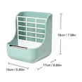 2 in 1 Rabbit Cage Hay and Food Feeder Indoor Hay Bowls Manger Rack for ...