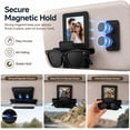 2-in-1 Sunglass and Photo Holder for Car Visor, Magnetic Leather Clip ...
