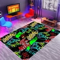 Gamer Rug for Game Room 5'x7' Non-Slip Gaming Rug,Cool Graffiti Gaming ...
