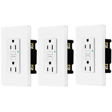 TRC 14650006-6 Shockshield White GFCI Plug with Surge Protection ...