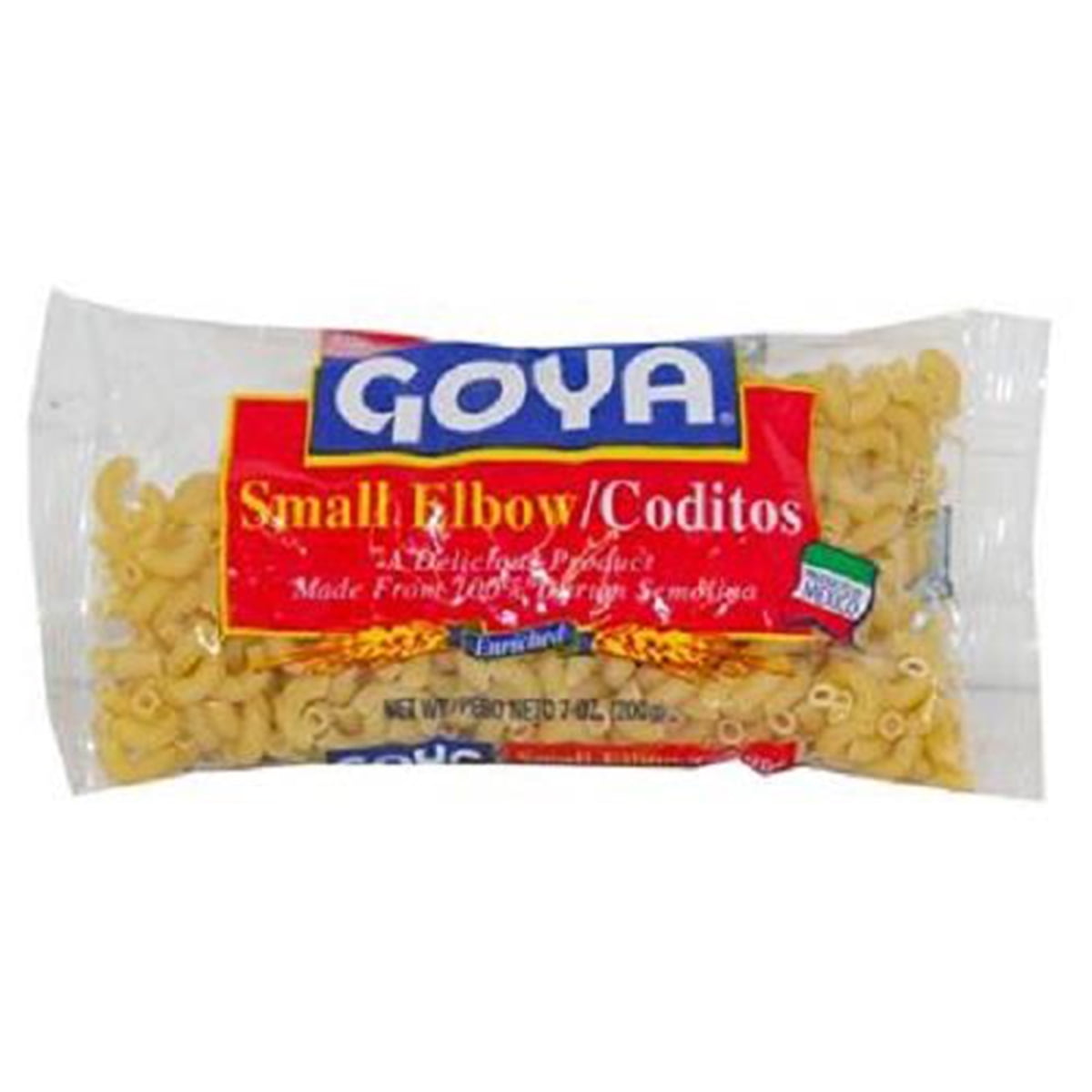 Goya Pasta 7 Oz Bag Small Elbow - 1 count only - Walmart.com