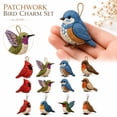 DIY Bird Sewing Craft Kit for Adults, 4 Pcs Birds Patchwork Kit ...