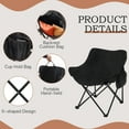 Andeworld Oversized Camping Chair,Floding Camp Lounge Chairs for Adluts ...