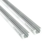 POWERTEC 71713 Double-Cut Profile Universal T-Track with Predrilled Mounting Holes with ...