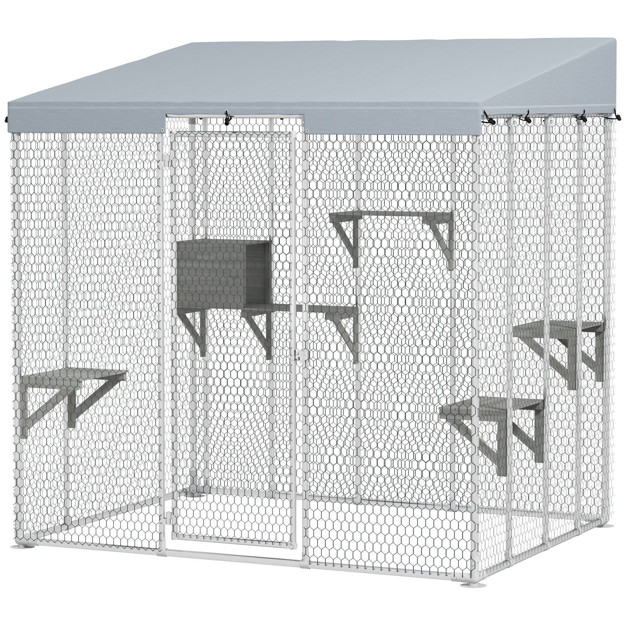 Click here for Pawhut 79 L Galvanized Steel Catio Outdoor Cat Enc... prices
