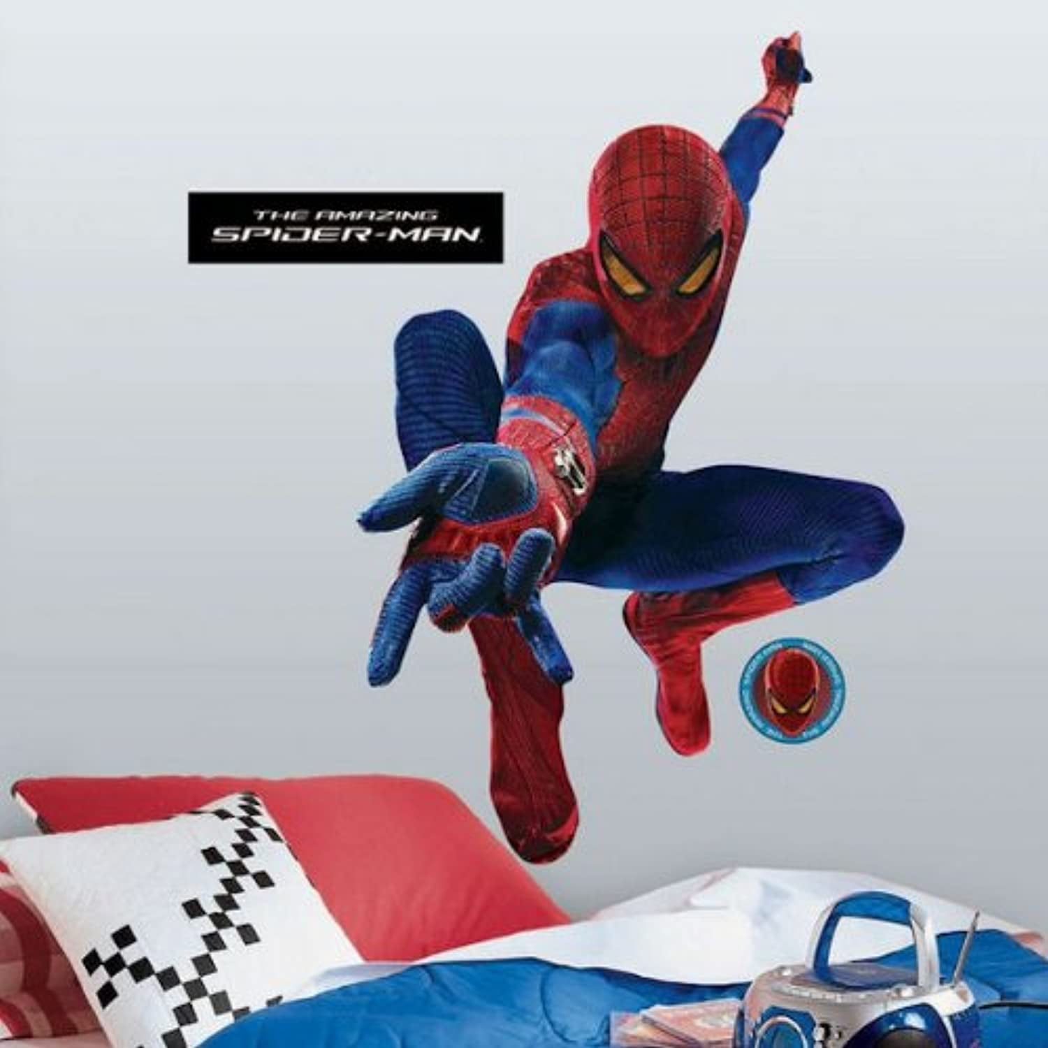 The Amazing Spiderman Giant Web Slinging Peel and Stick Sticker Decal ...