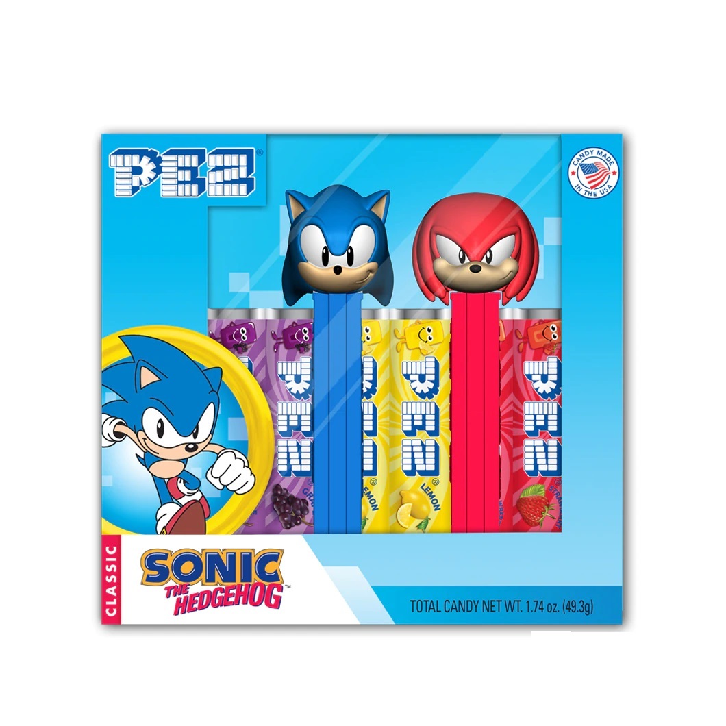 PEZ Candy Sonic the Hedgehog Twin Pack Gift Set - Sonic & Knuckles ...
