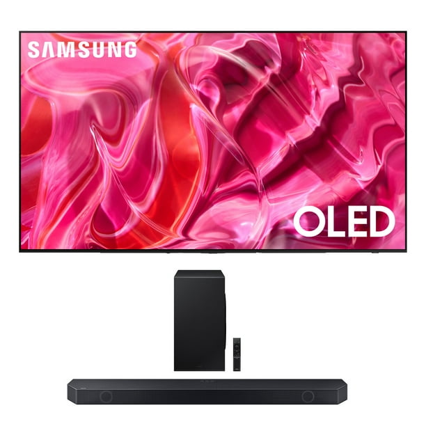 Samsung QN55S90CAFXZA 55 Inch 4K OLED Smart TV with AI Upscaling with a ...