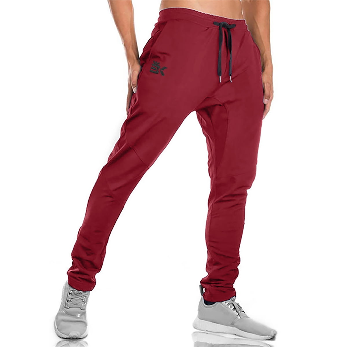 BROKIG Mens Joggers Sport Pants, Casual Gym Workout Sweatpants with ...