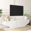 "Eva 77"" High Gloss TV Stand with LED Lights, Modern Entertainment ...