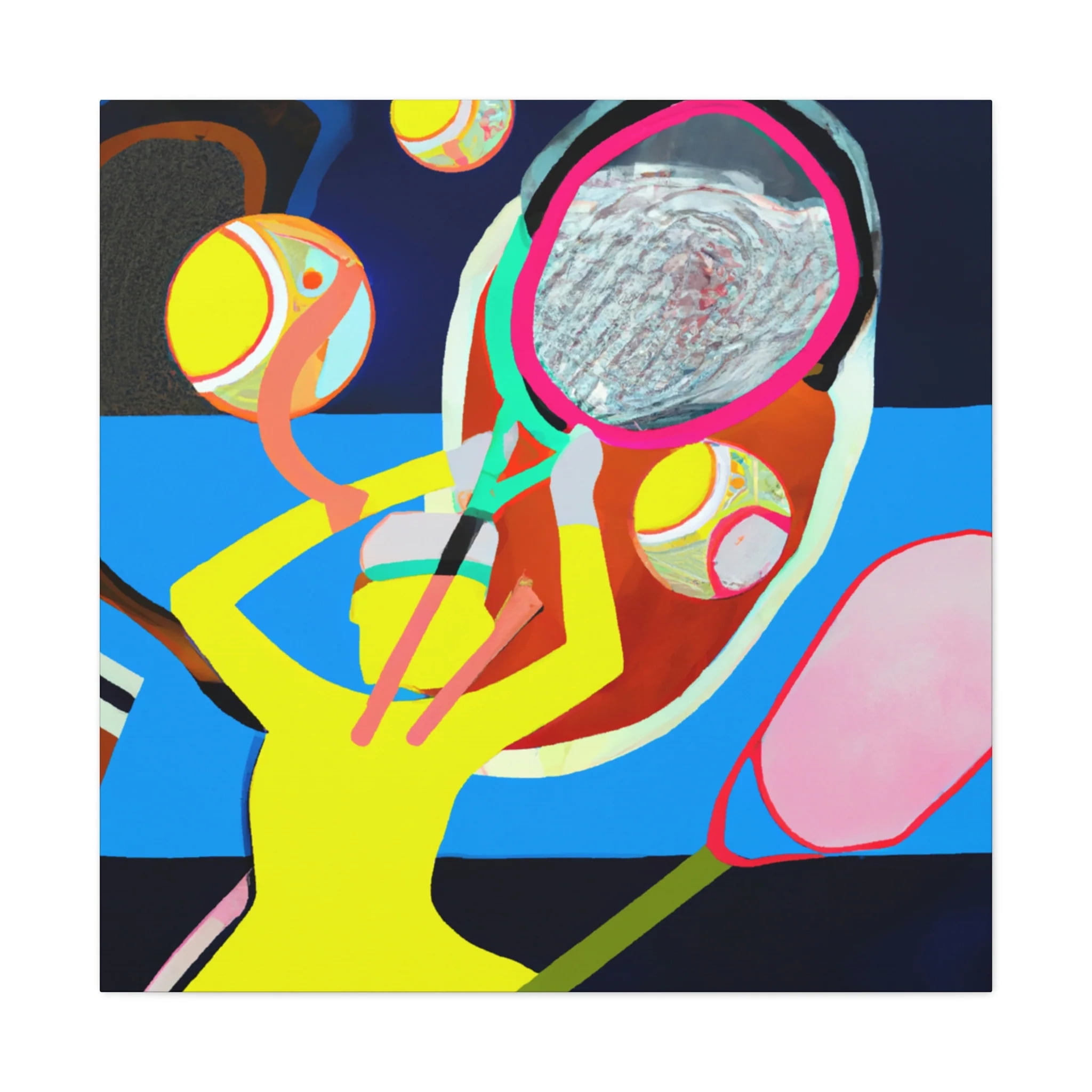 Tennis: Abstracted Reality - Canvas - Walmart.com