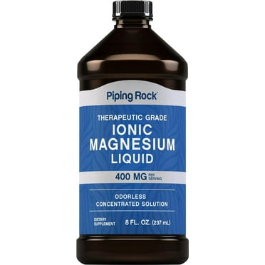 Liquid Ionic Magnesium 400 mg | 4 oz | Vegetarian, Non-GMO & Gluten ...