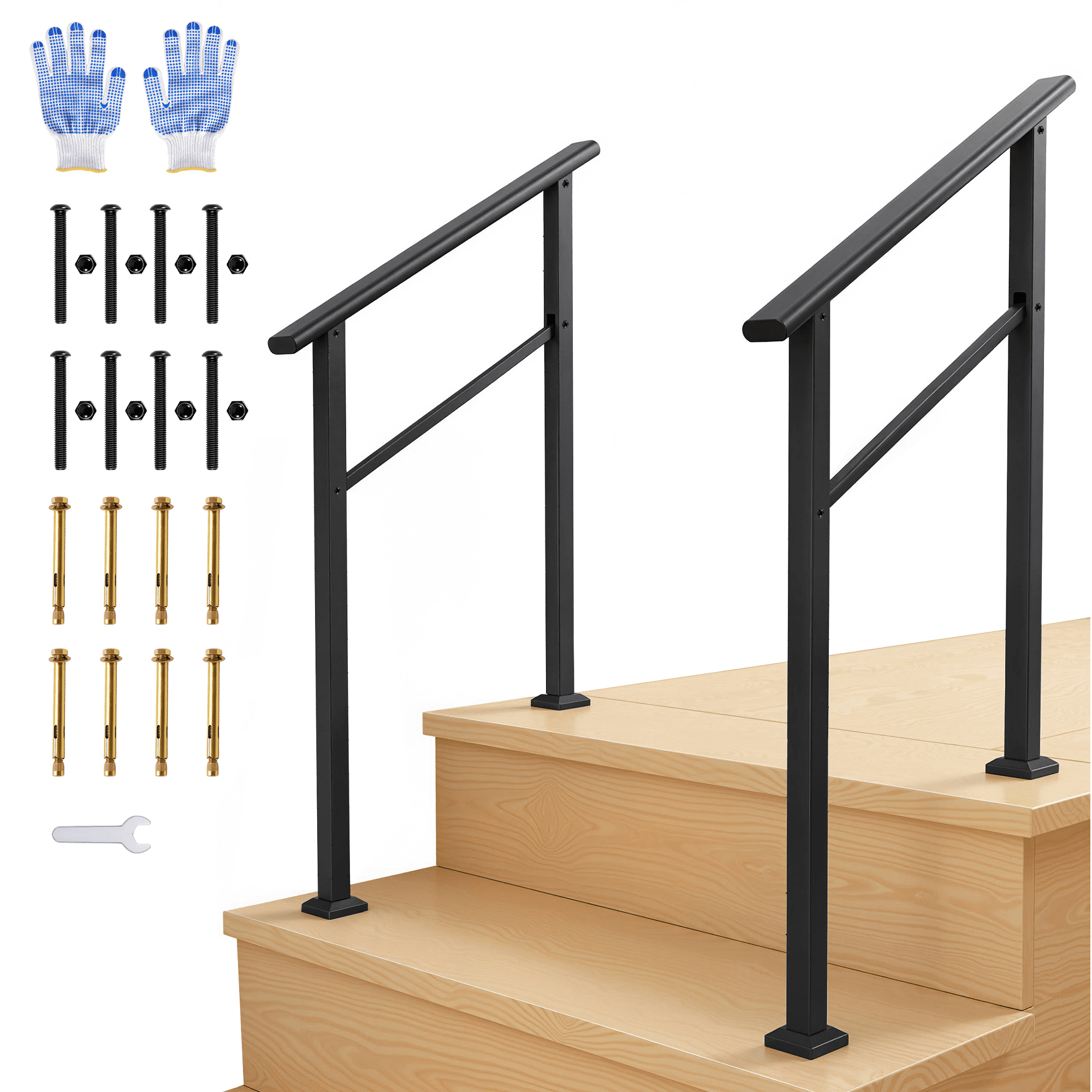 Click here for Garvee 2-Step Outdoor & Indoor Stair Handrail Kit... prices