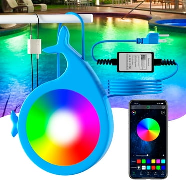 Smart Lite LED underwater pool light. Mounts to pool stairs, steps and ...