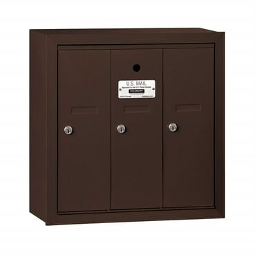 Salsbury Industries 3503SRU Vertical Mailbox - 3 Doors - Sandstone ...