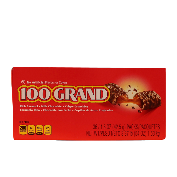 100 Grand Candy Chocolate Bar (36 Pack) - Walmart.com
