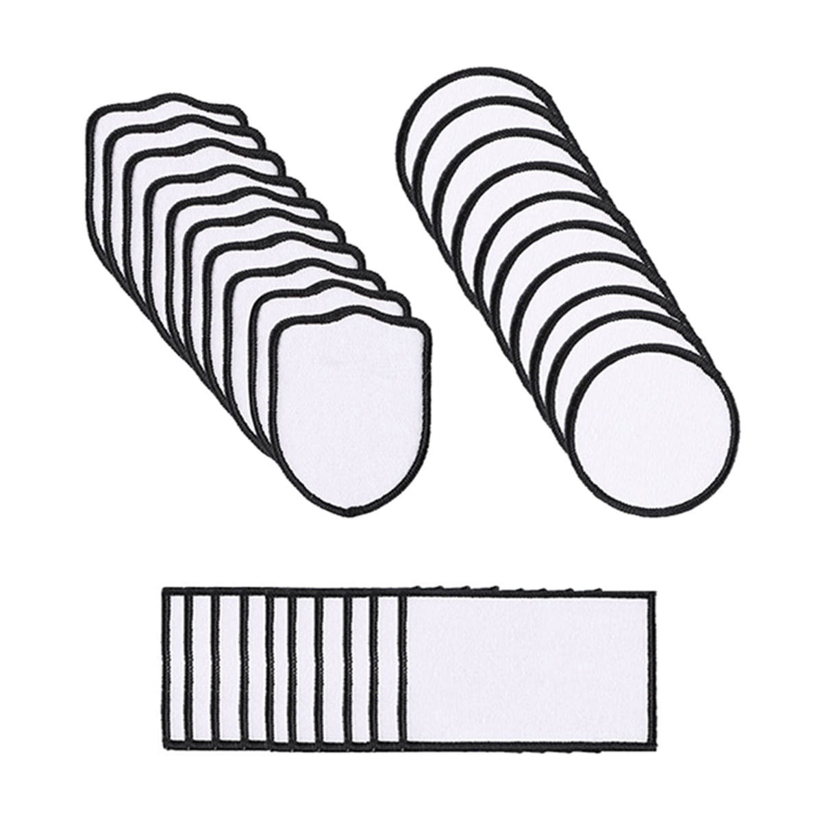 30Pc Sublimation Patches Fabric Iron on Blank Patches 3 Shapes Repair 30pc-sublimation-patches-fabric-iron-on-blank-patches-3-shapes-repair