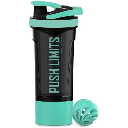 Inspirational Fitness Workout Sports Protein Shaker Bottle 24-Ounce ...