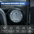 Bling Crystal Car Engine Start Ring Sticker, Sparkling Rhinestone Push ...