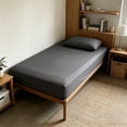 CaiTeLin 39x79in Fitted Sheet Comfortable Cool, Solid Color Mattress ...