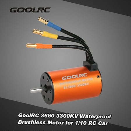 GoolRC 3660 3300KV Waterproof Brushless Motor for 1/10 RC Car Truck ...