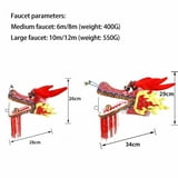 Juggling Cloths,Dragon Dance Ribbon with Head,Slinging Dragon Streamer ...