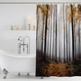 Autumn Nature Misty Forest Shower Curtain Set, Waterproof Shower ...