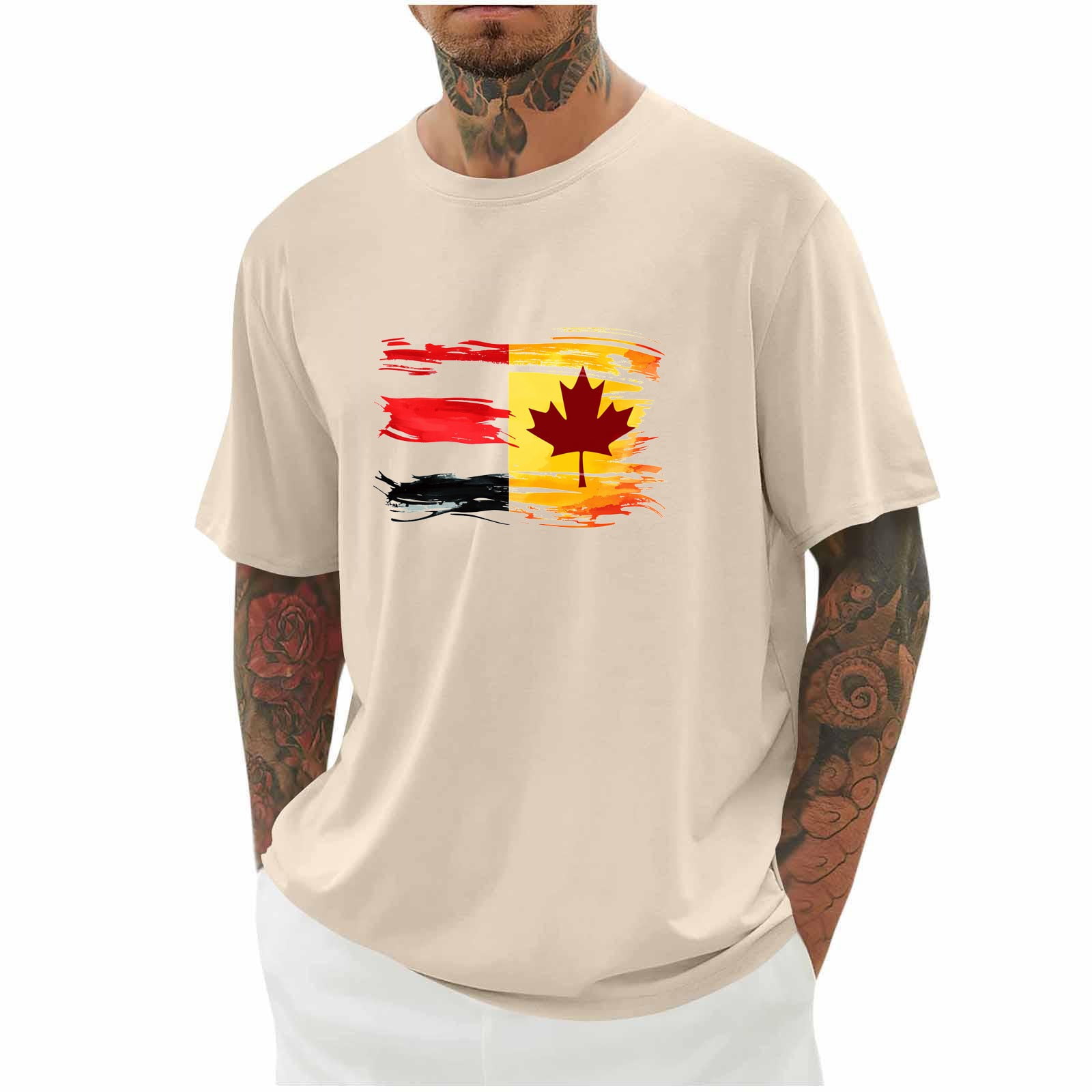 Click here for Amzcrzy Plus Size Mens T-Shirts S-5xl Fashion Mapl... prices