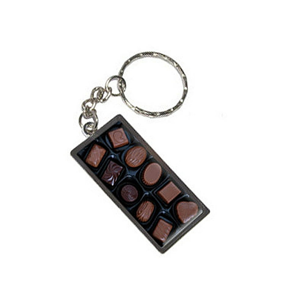 Graphics and More - Box Of Chocolates Metal Rectangle Keychain ...