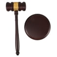 WHAMVOX Wooden Gavel and Block Set for Toy Light Brown Crafted from ...