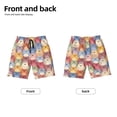 Cartoon Bear Pattern Beach Pants Lightweight Teen Shorts with Mesh ...