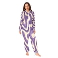 1-Pack Onesie Adult Hooded Pajamas, Soft Fleece Full Zip One Piece ...