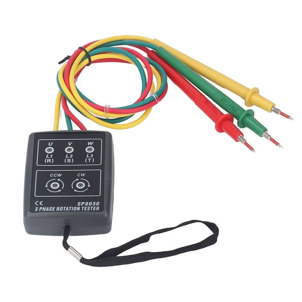 Phase Rotation Meter, Widely Rotation Meter Double Insulation 5 LED ...