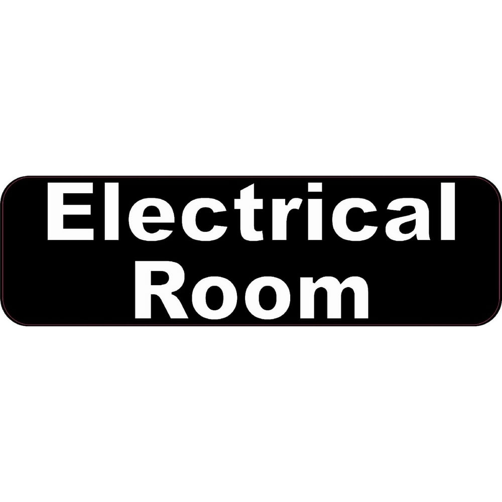 10in x 3in Electrical Room Sticker - Walmart.com - Walmart.com