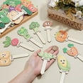 30Pcs 15 Styles Wooden Plant Labels Vegetables Plant Tags Mixed Color ...