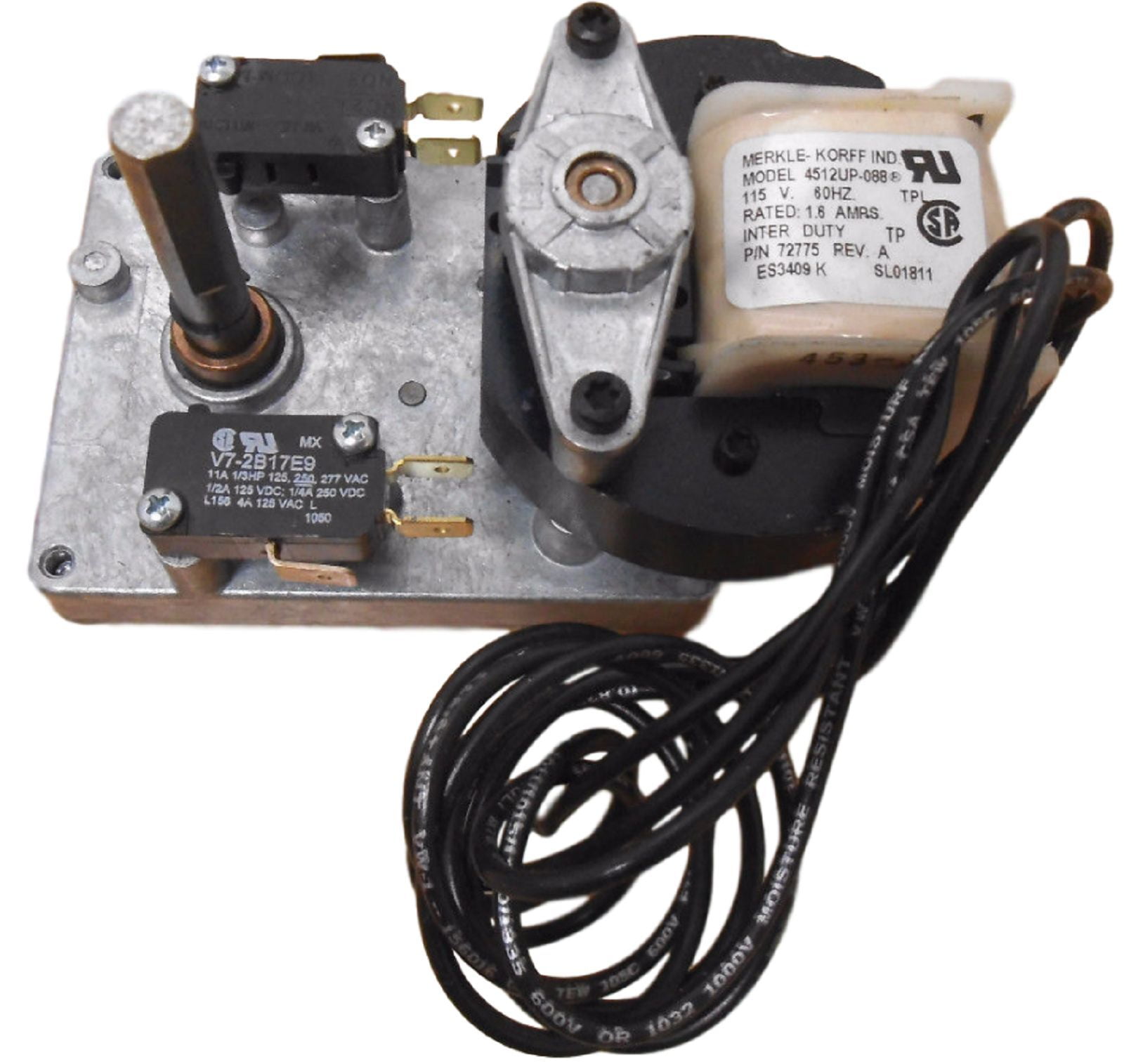 Merkle-Korff 4512UP-088 115 Volt 60Hz TPL Replacement Gear Motor ...