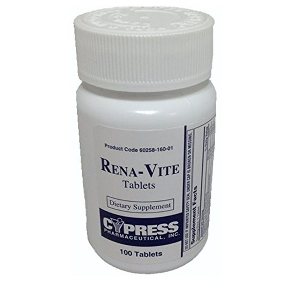 2 Pack Cypress Rena-Vite Tablets 100 Count Each - Walmart.com - Walmart.com