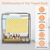 Huloretions Towel Rack,Hot Tub Towel Rack Pool Towel Rack Outdoor With ...