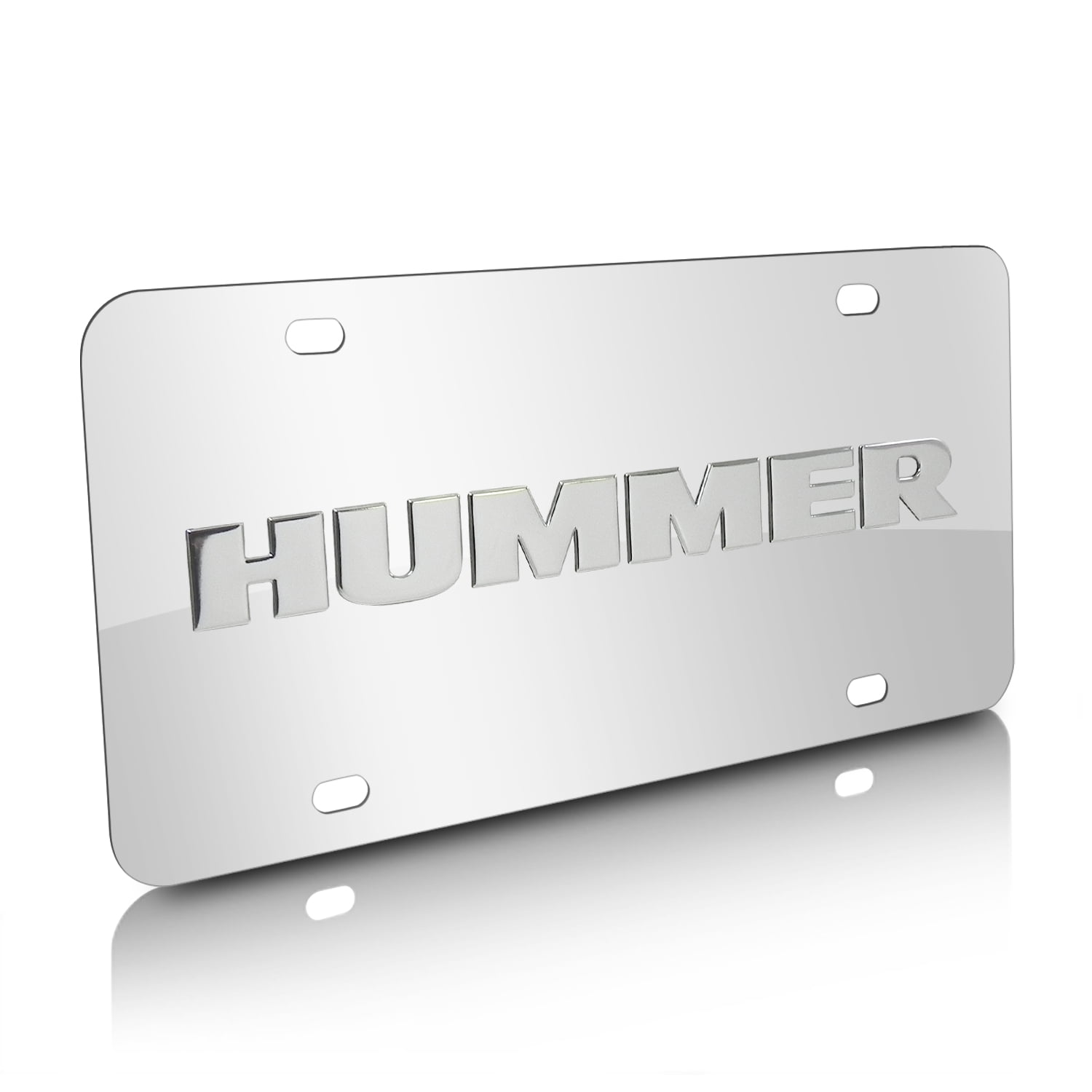 Hummer 3D Nameplate Chrome Stainless Steel License Plate - Walmart.com