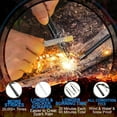 shiyou-Ferro Rod Fire Starter Kit with 5 Inch Flint and Steel, Two 12 ...