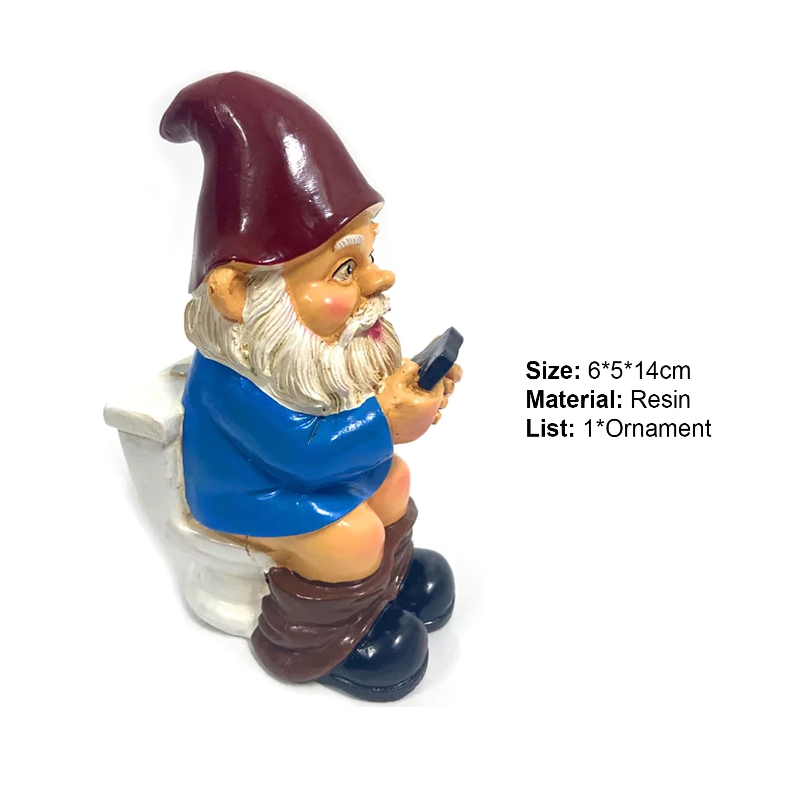 Buy Shenmeida Resin Garden Gnomes Naughty Gnomes Funny Garden Gnomes ...