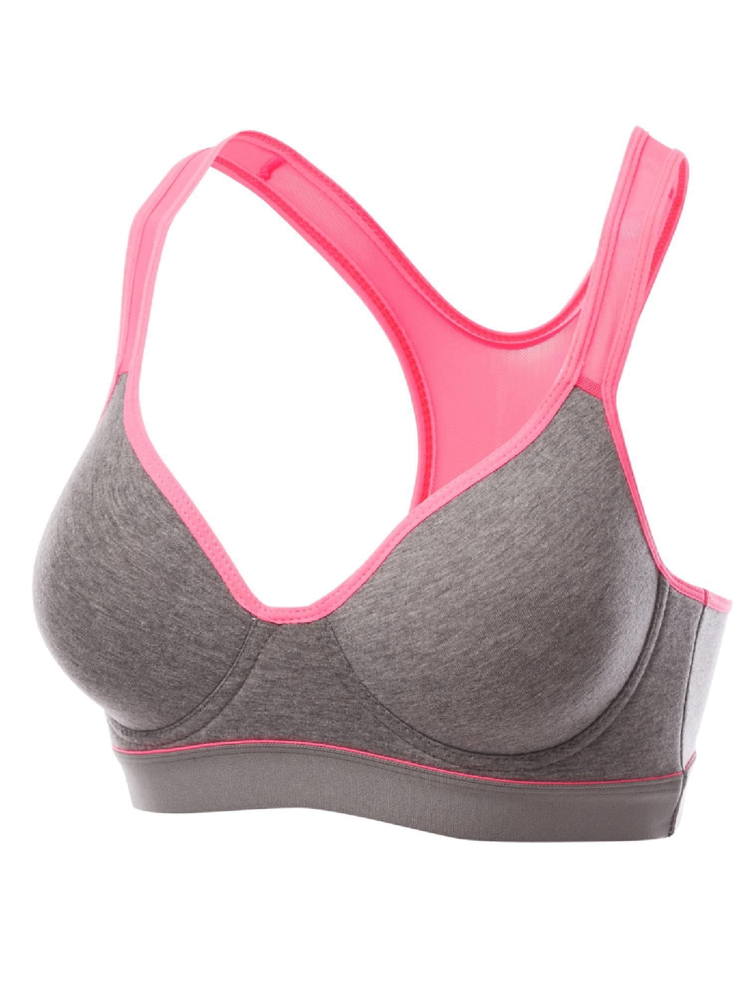 FashionOutfit Women's Basic Solid Color Sporty Padded Wirefree Sports ...