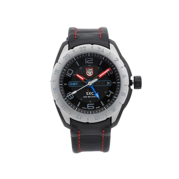 Luminox Space SXC GMT 45mm Steel PVD Black Dial Quartz Mens Watch XU ...