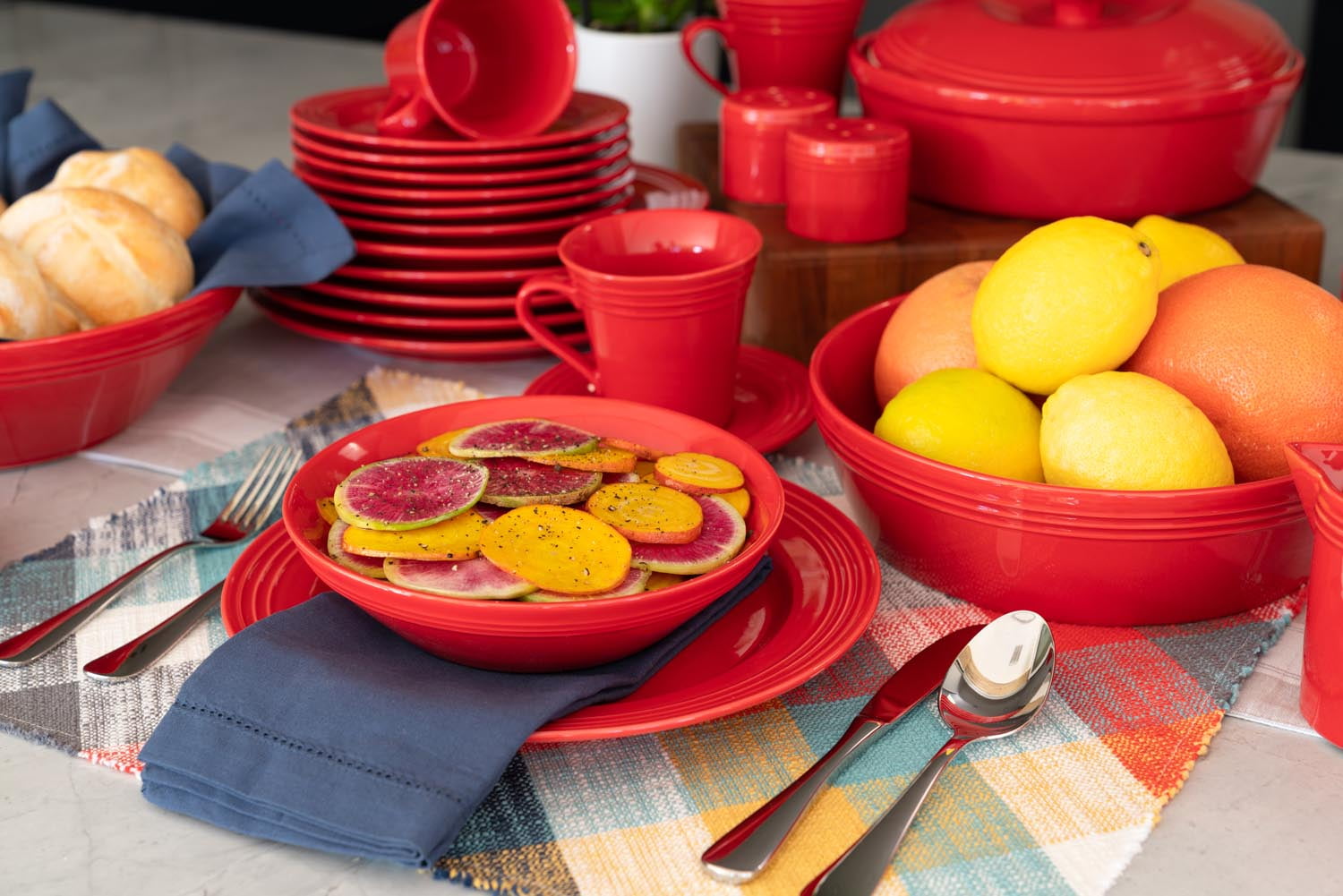 10 Strawberry Street Atlas 45-Piece Dinnerware Set - Walmart.com
